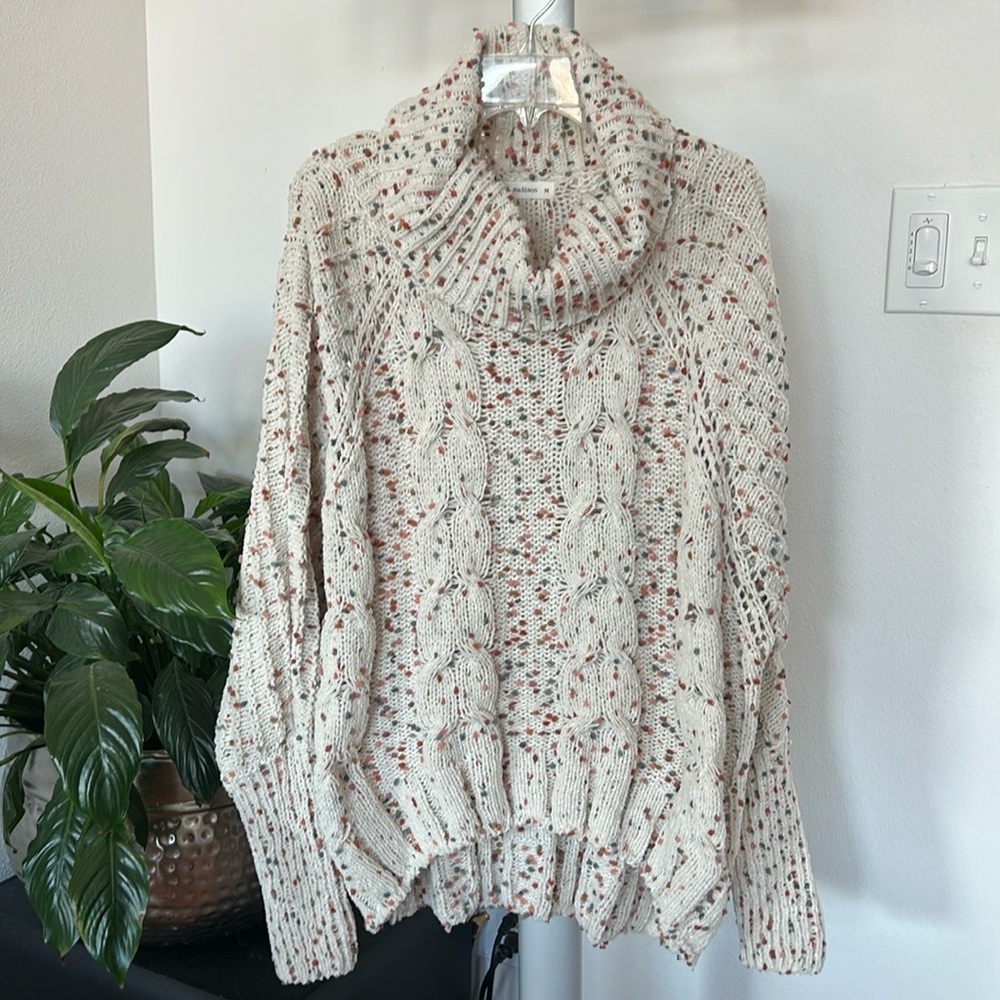 Moon & Madison Cozy Collection Cable Knit Chunky Swea… - Gem